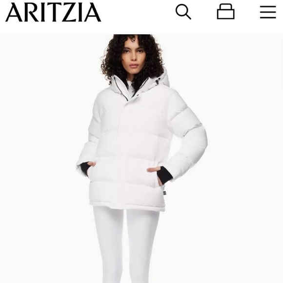 Jackets & Coats | Aritzia White Puffer | Poshmark
